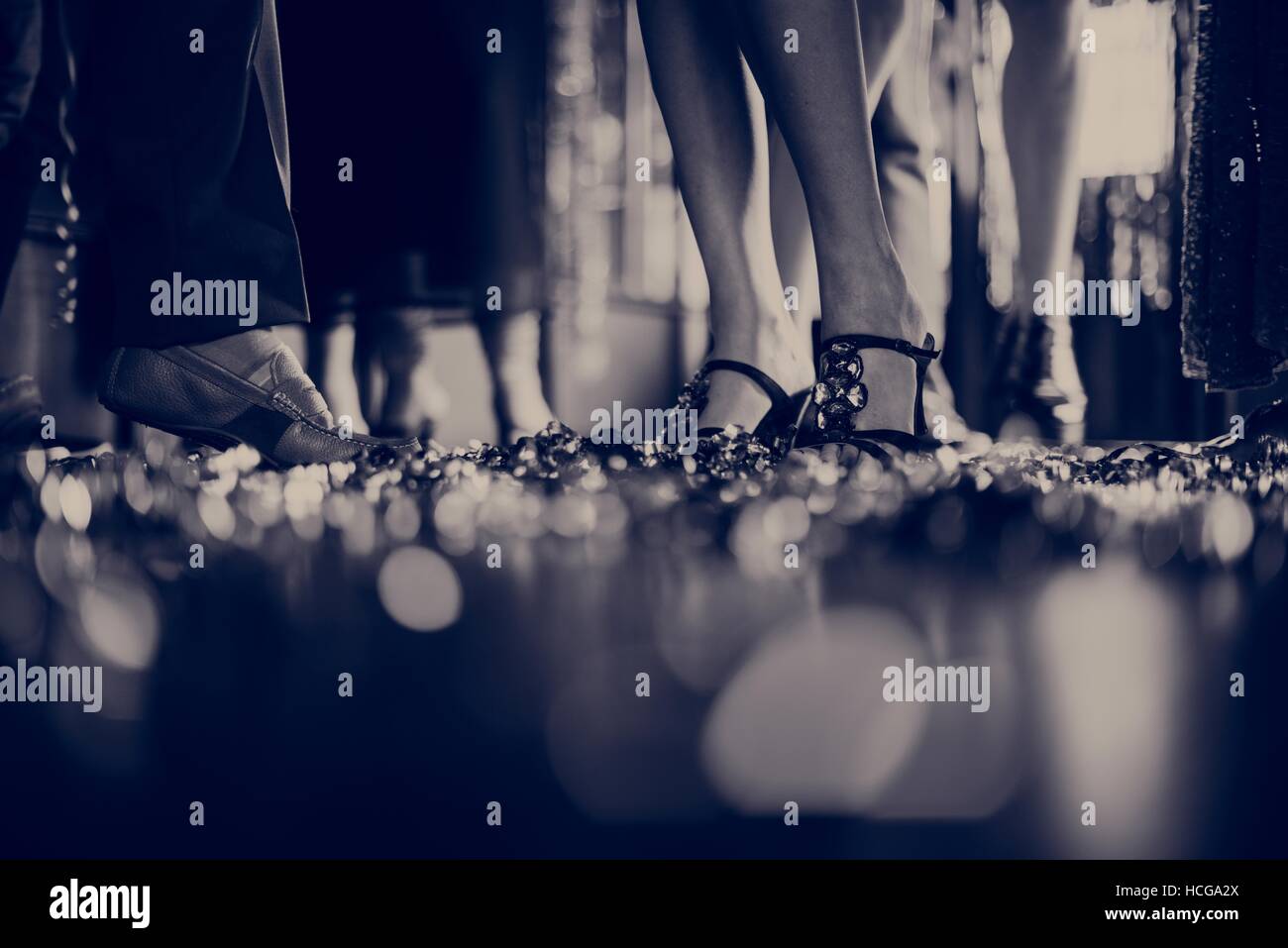 Human Leg Dance Hall Party Recreation Concept Stock Photo - Alamy