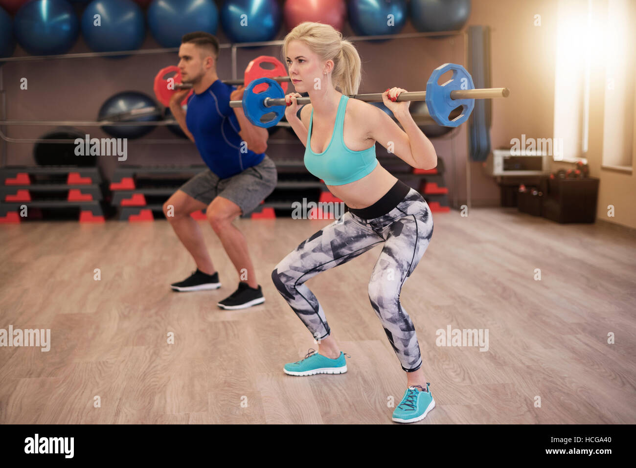 Gym is their common passion Stock Photo - Alamy