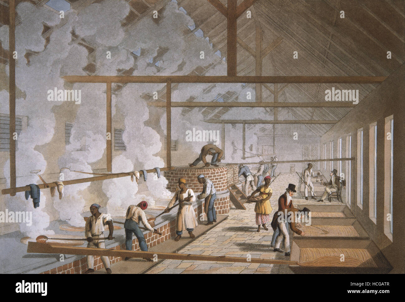 William Clark - Interior of a house boiling in Antigua - 1823 Stock ...