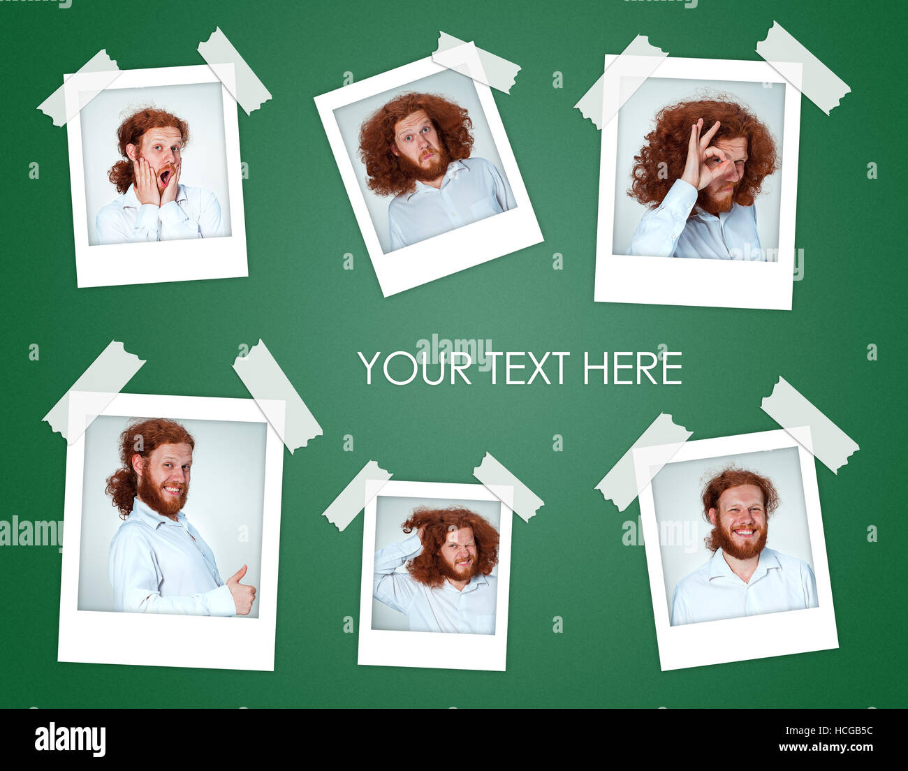 Portrait of young man with shocked facial expression Stock Photo - Alamy