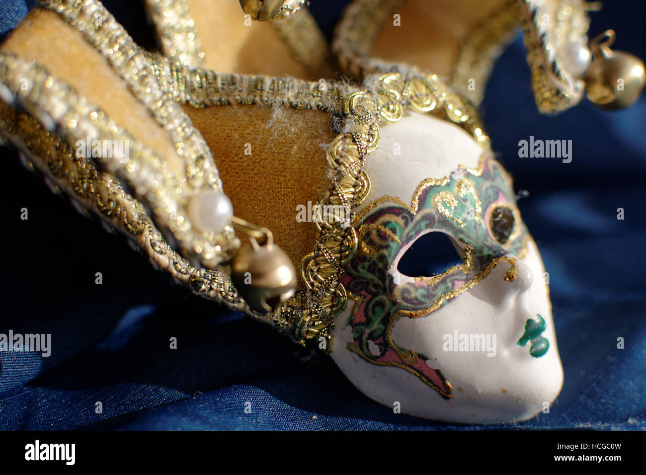 miniature venetian mask closeup Stock Photo - Alamy