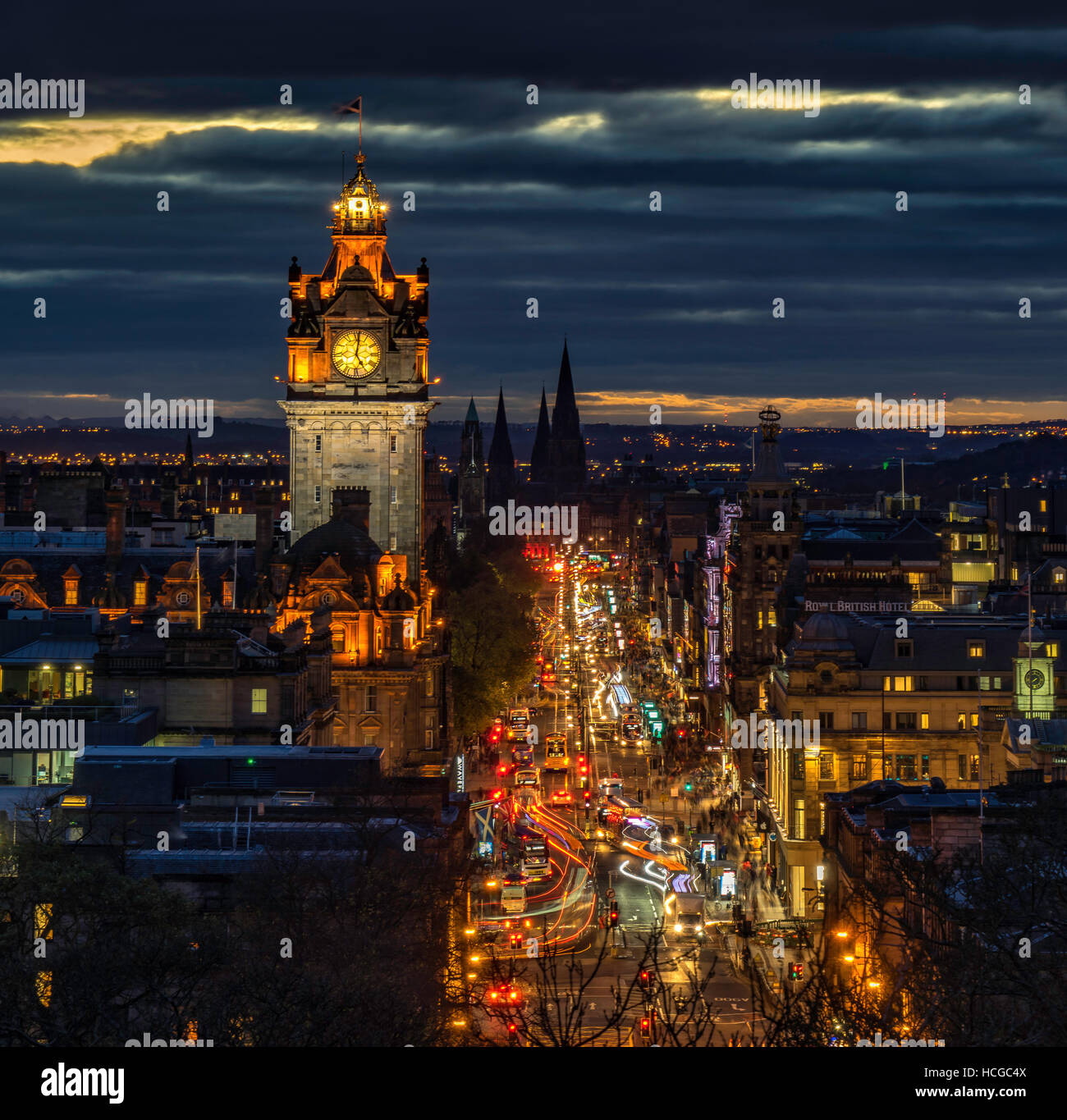 Princes street edinburgh scotland tartan hi-res stock photography and ...