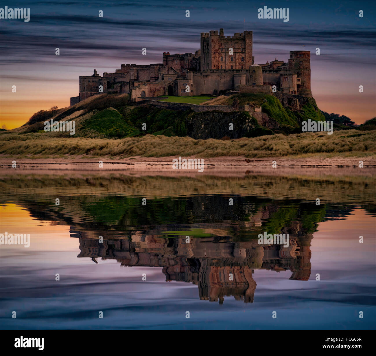 Bamburgh Castle, Northumberland Stock Photo - Alamy