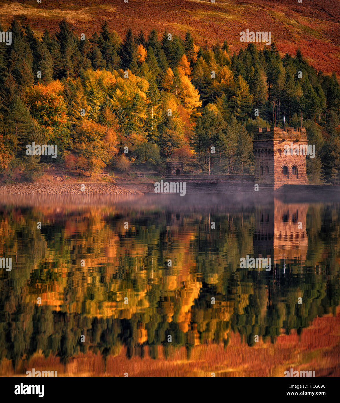 Derwent Reservoir, Upper Derwent Valley, Derbyshire Peak District Stock ...