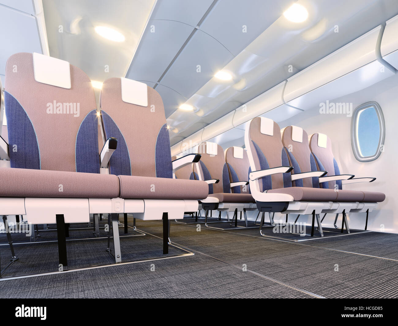 Airplane interior 3d hi-res stock photography and images - Alamy