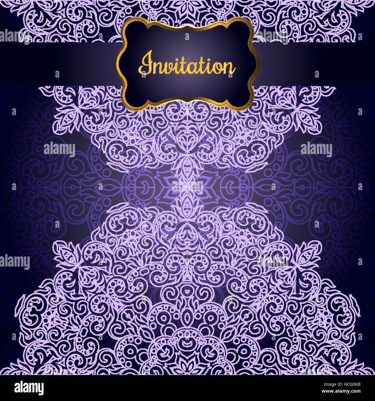 Vip Mandala Design Stock Vector Images - Alamy