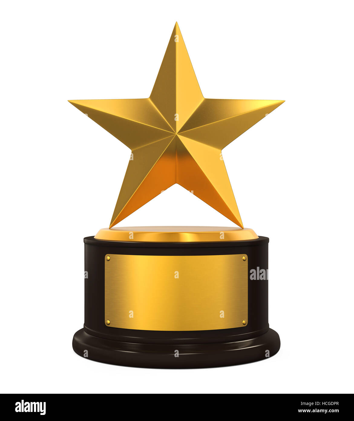 Golden Star Trophy Stock Photo - Alamy