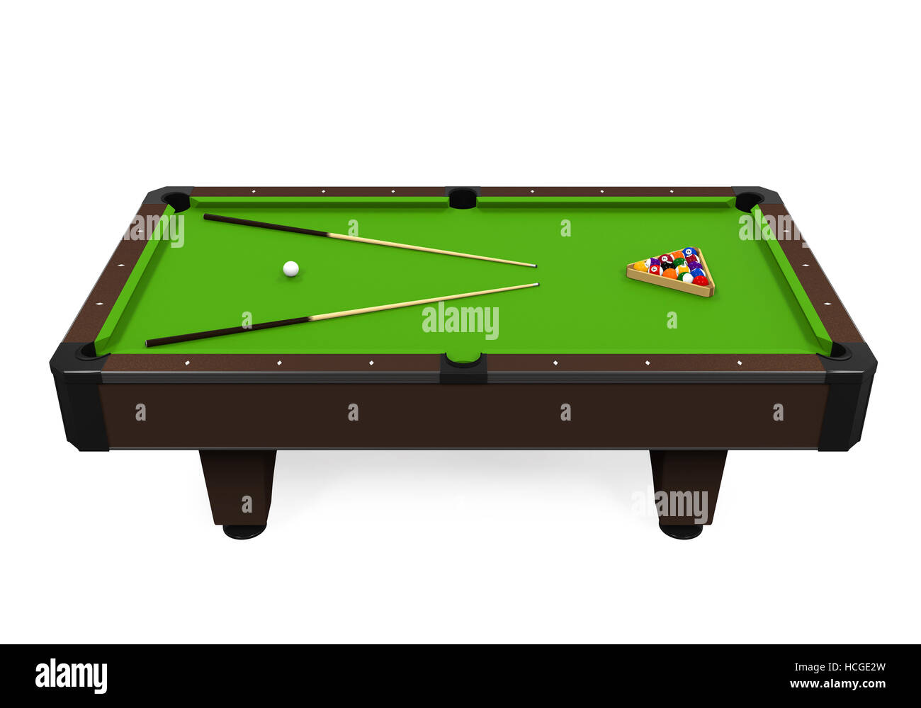 Billiard Table Isolated Stock Photo - Alamy