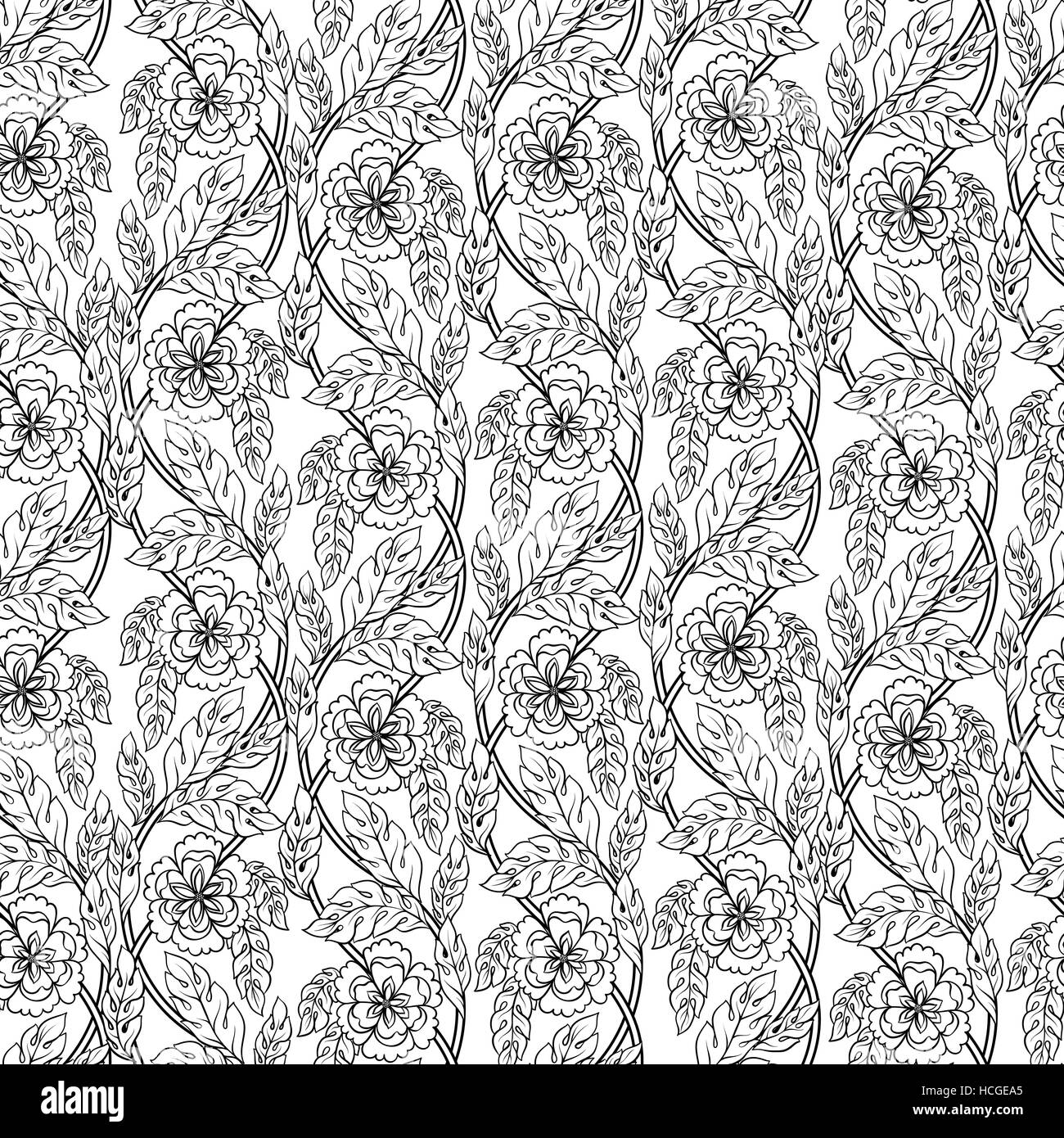 Victorian Flowers Pattern