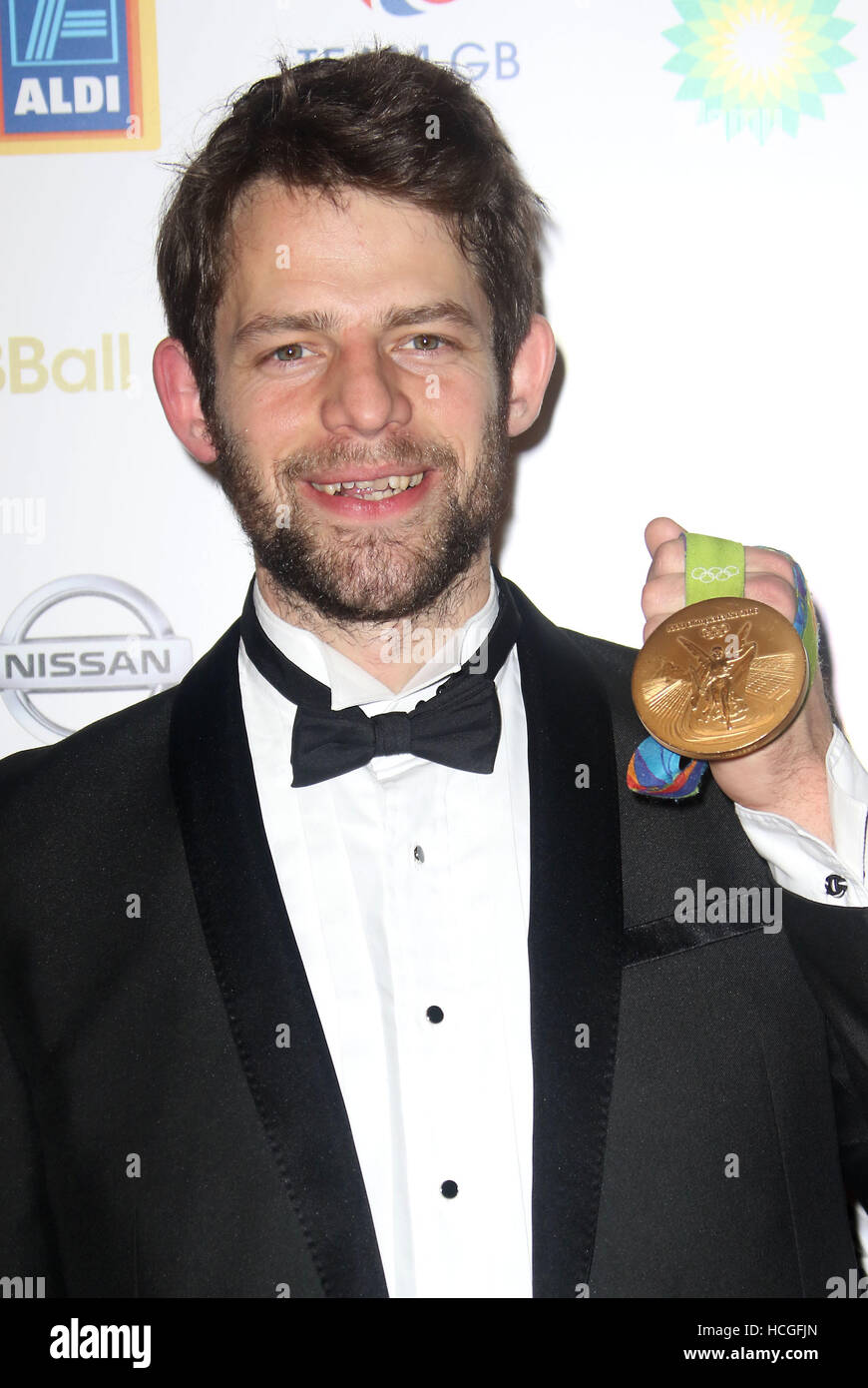 Nov 30, 2016 - Tom Ransley attending Team GB Ball at Battersea ...