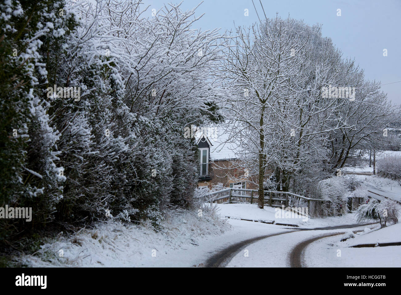 winter snow scene Stock Photo - Alamy