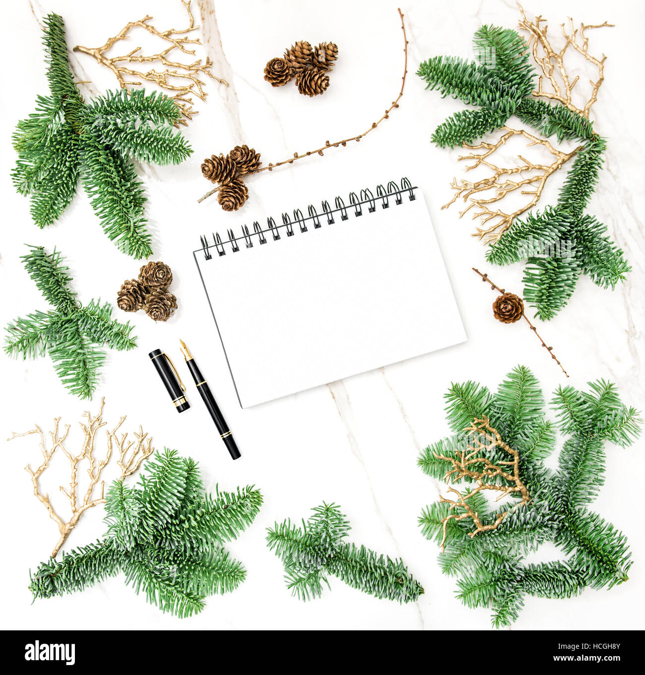 Paper christmas winter pine Cut Out Stock Images & Pictures - Alamy