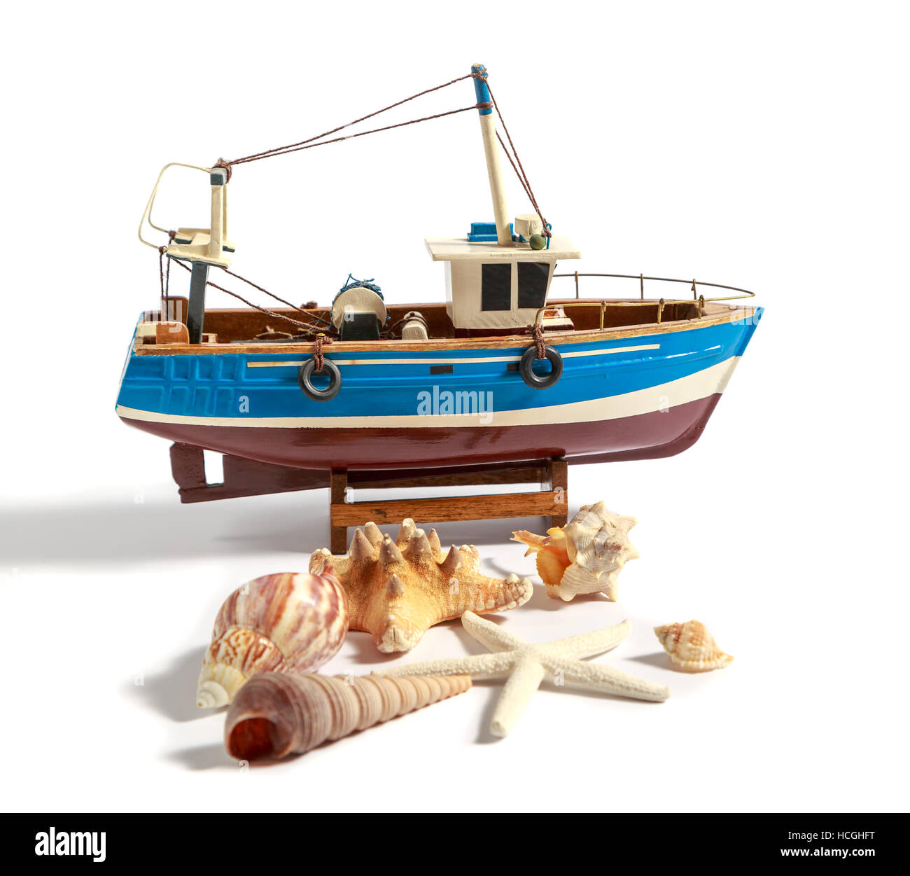 Old commercial fishing boat Cut Out Stock Images & Pictures - Alamy