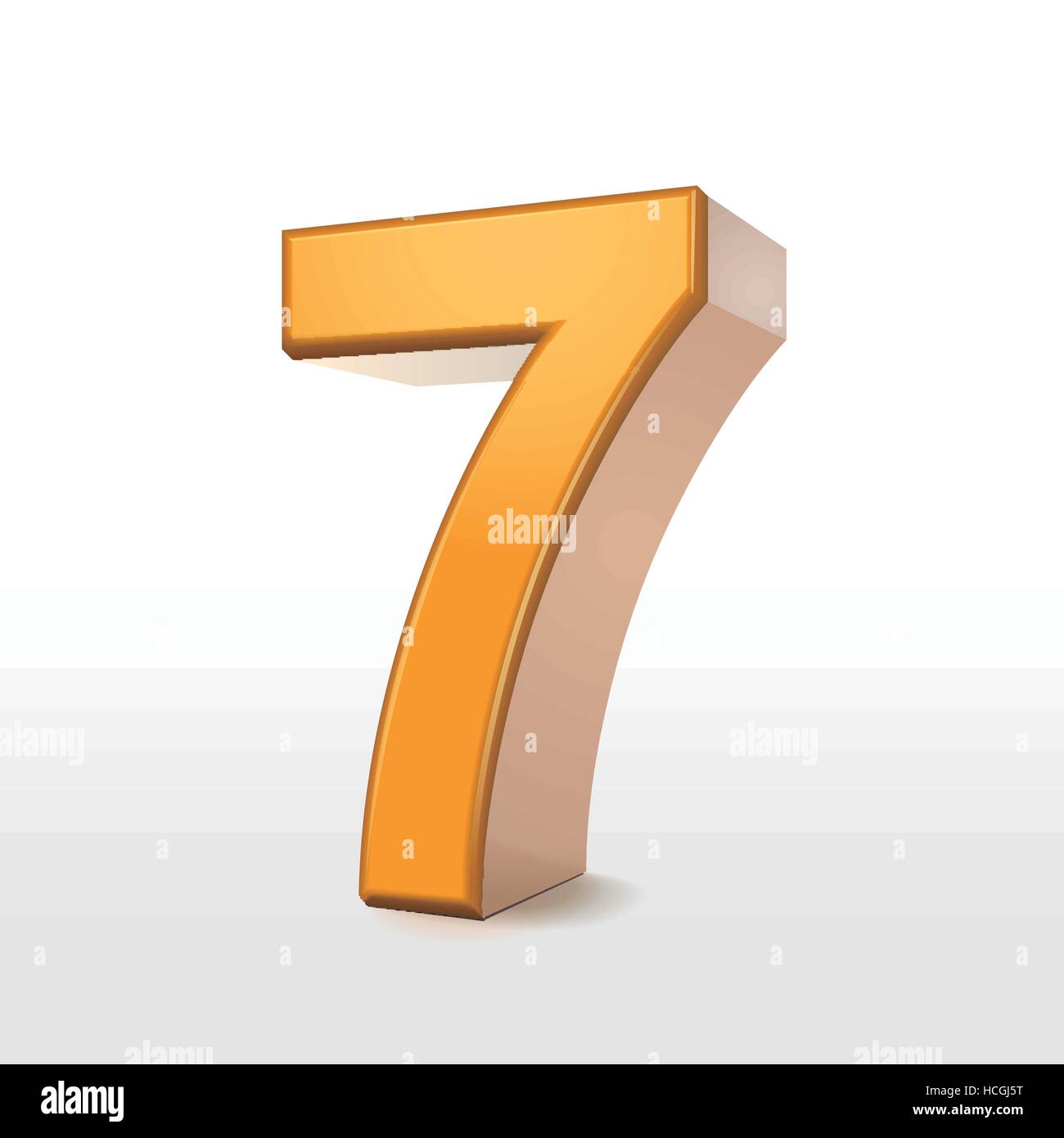 3d number 7 Stock Vector Images - Alamy