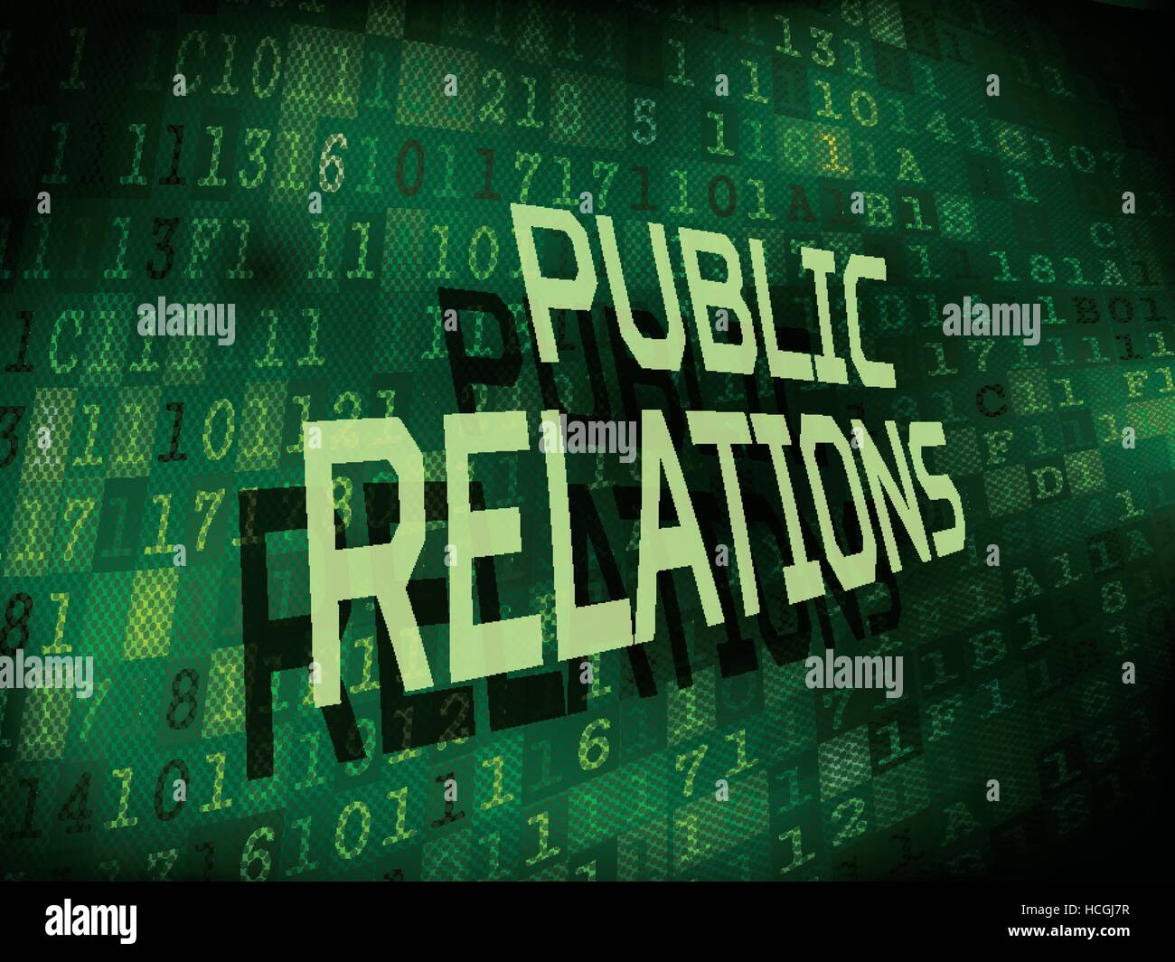 public relations words isolated on internet digital background Stock ...