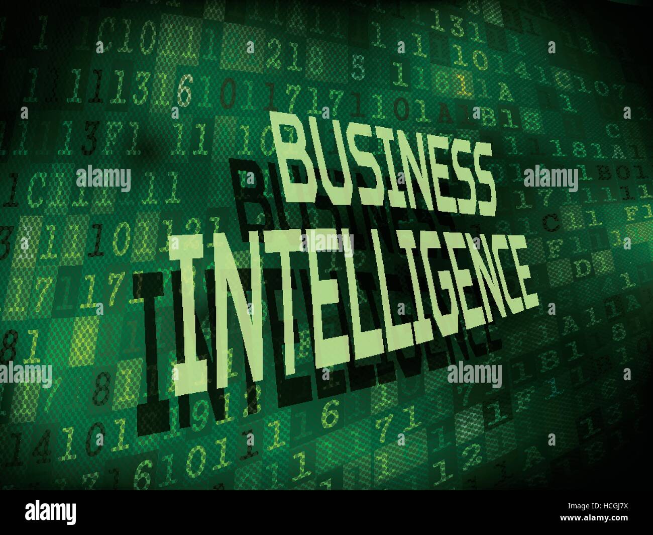 business intelligence words isolated on internet digital background ...