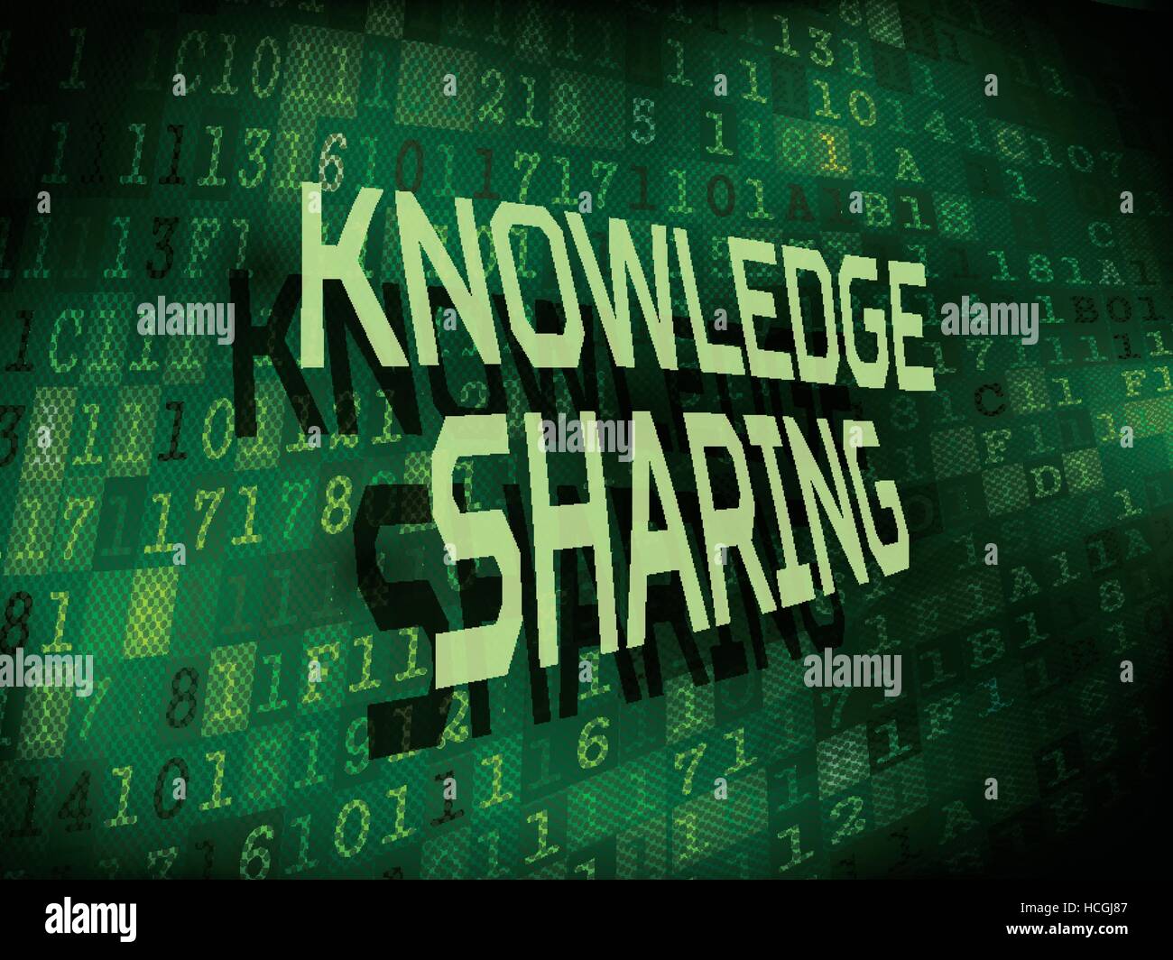 knowledge sharing words isolated on internet digital background Stock ...