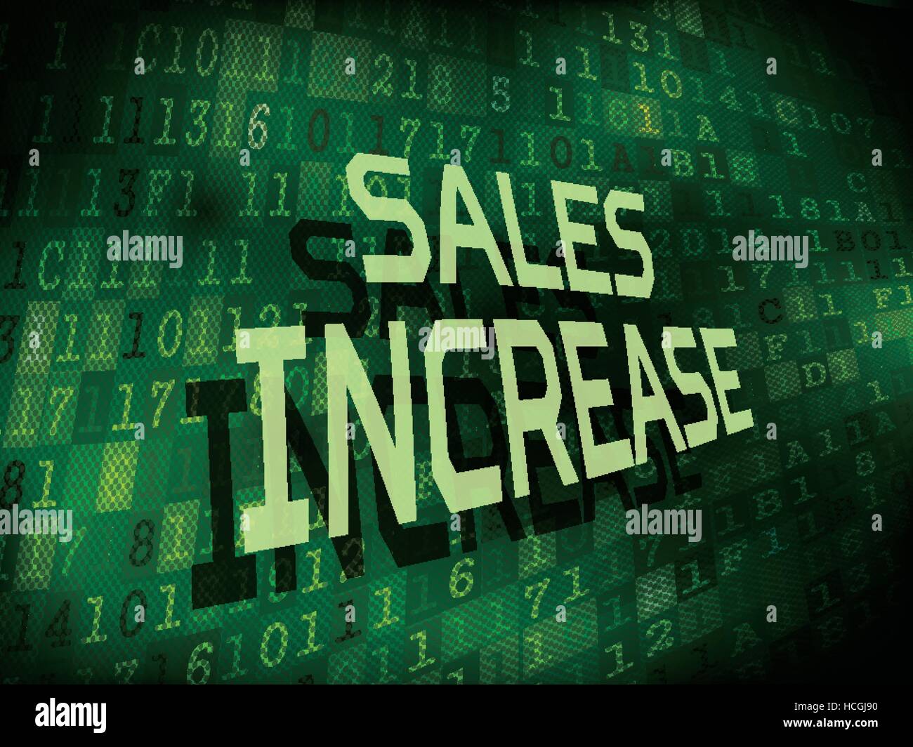 sales increase words isolated on internet digital background Stock ...