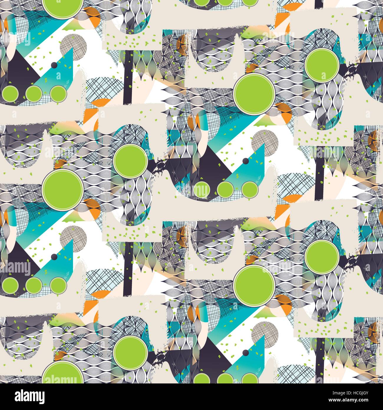 Modern abstract art geometric background seamless pattern Stock Vector ...