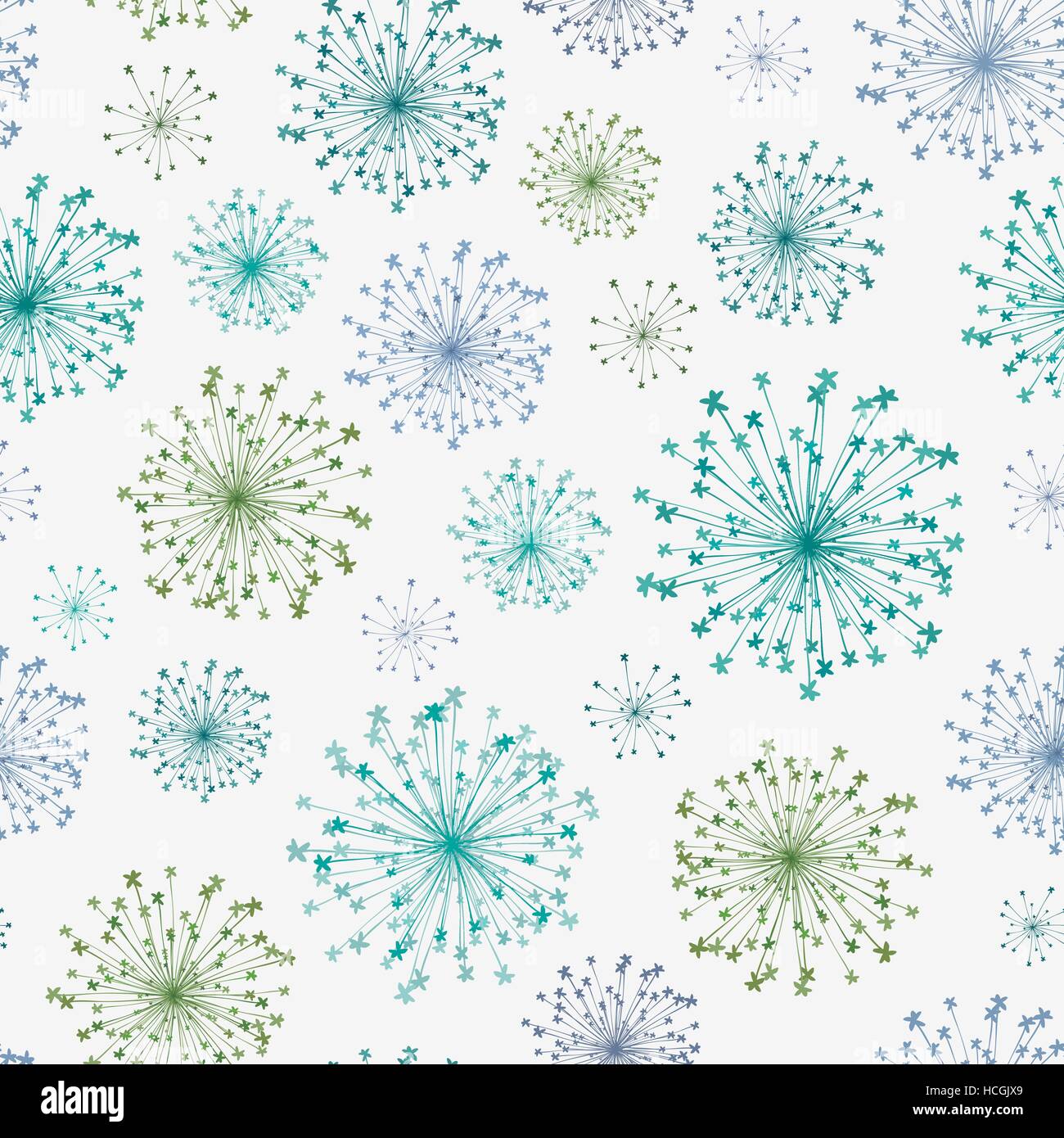 seamless radial flower pattern over white background Stock Vector Image ...