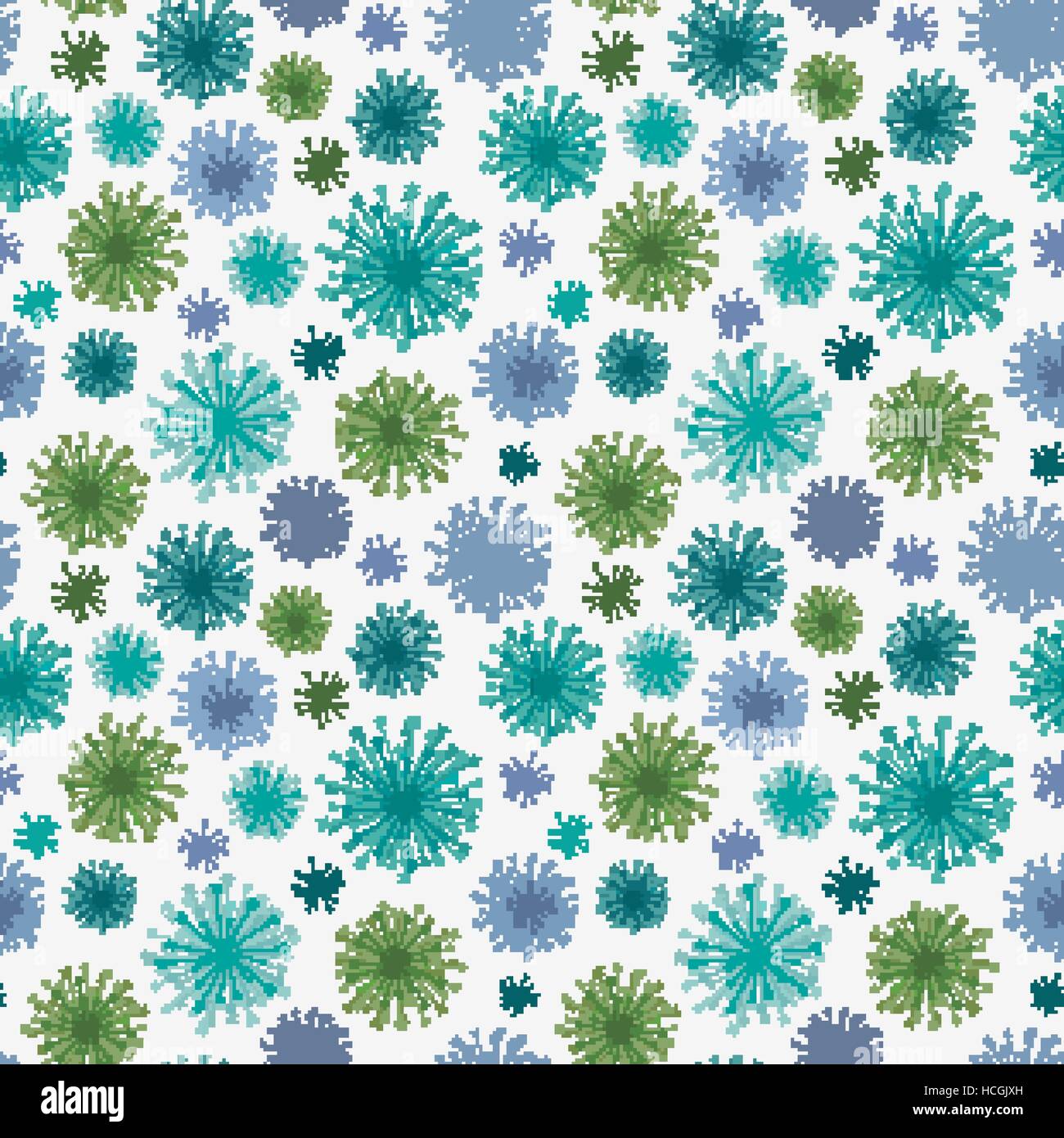 seamless radial flower pattern over white background Stock Vector Image ...