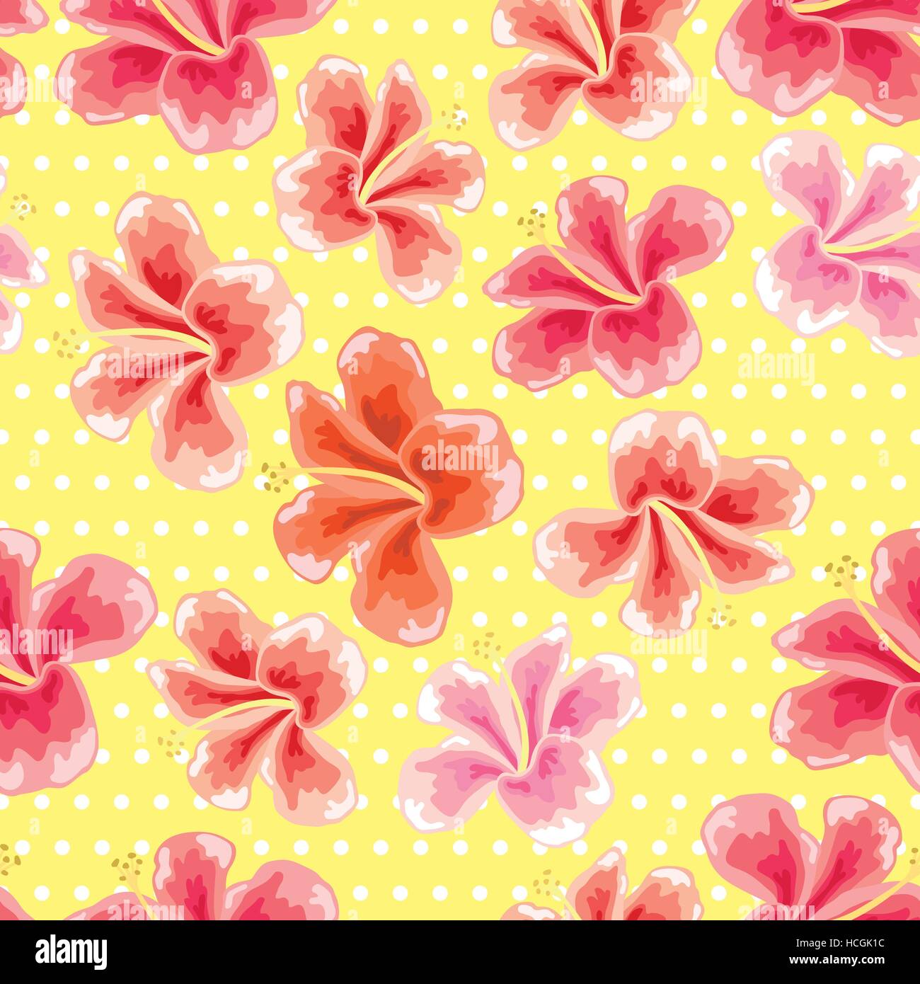 Hibiscus flower painting Stock Vector Images - Alamy