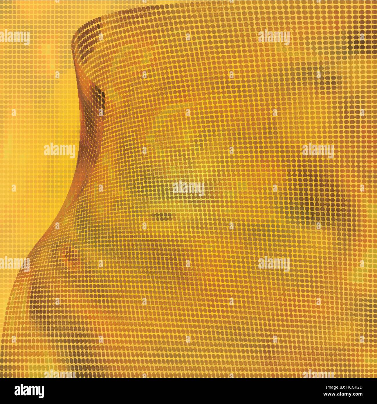 abstract background, golden pixel vector Stock Vector Image & Art - Alamy
