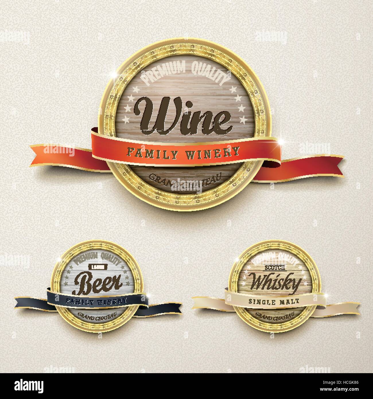 Quality sparkling wine Stock Vector Images - Alamy