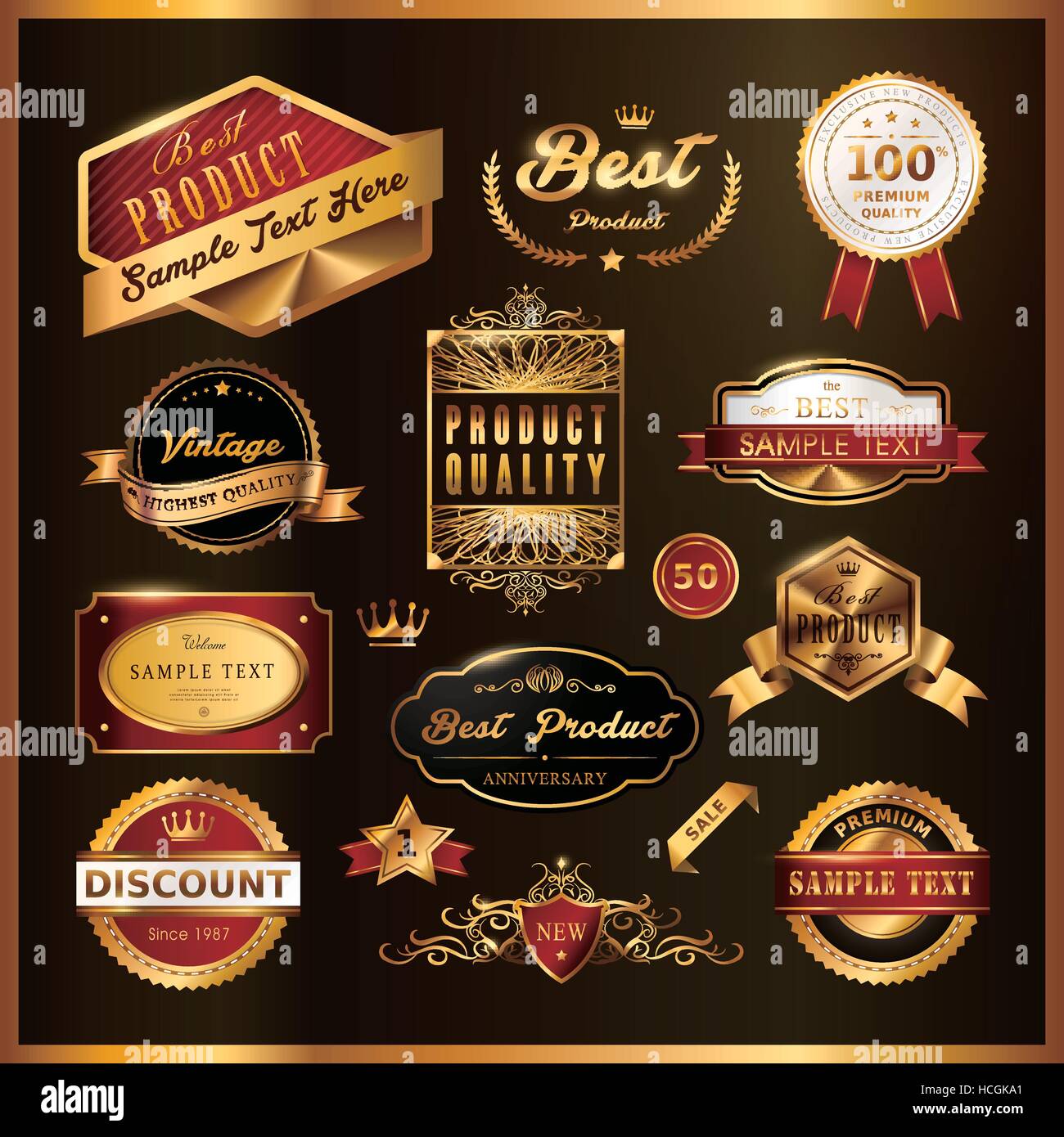 Gold top plate Stock Vector Images - Alamy