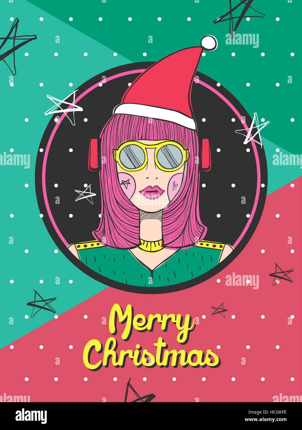 Red christmas ornament in snowy Stock Vector Images - Alamy