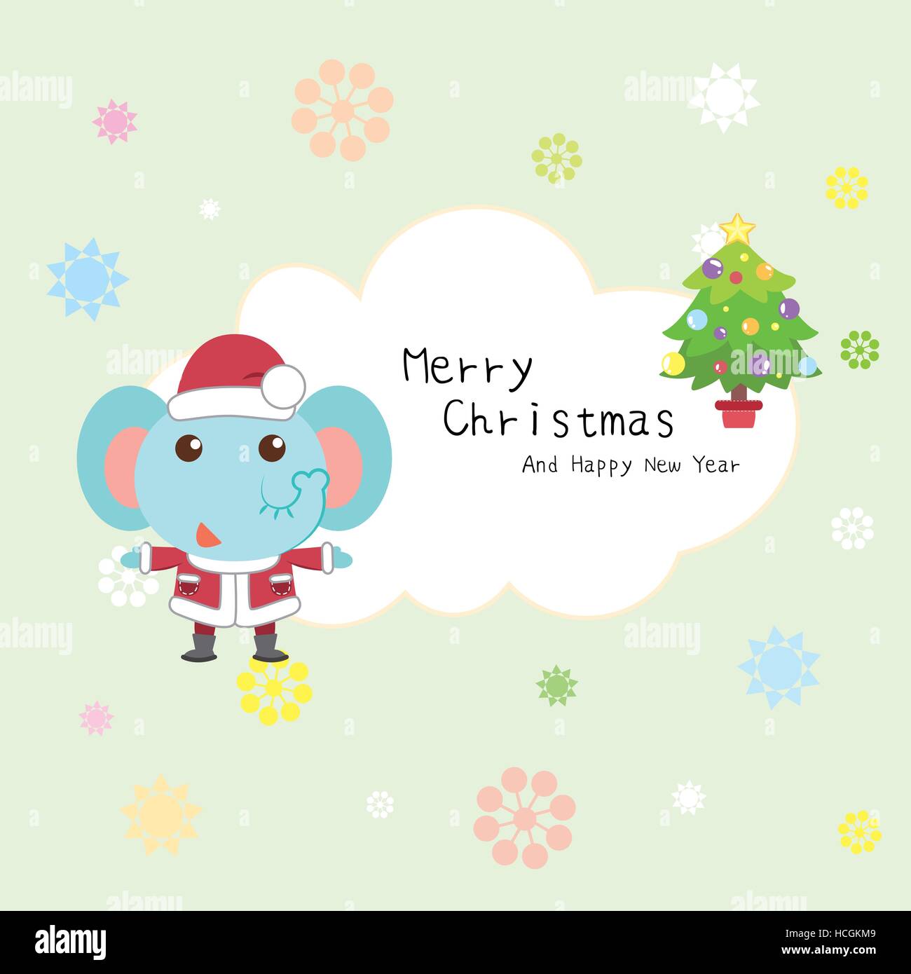 cartoon Xmas card Stock Vector Image & Art - Alamy