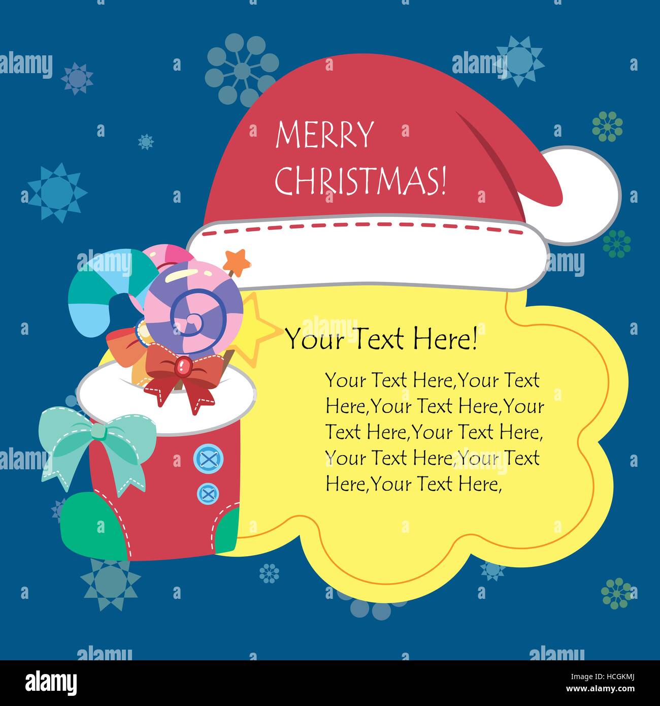 cartoon Xmas card Stock Vector Image & Art - Alamy