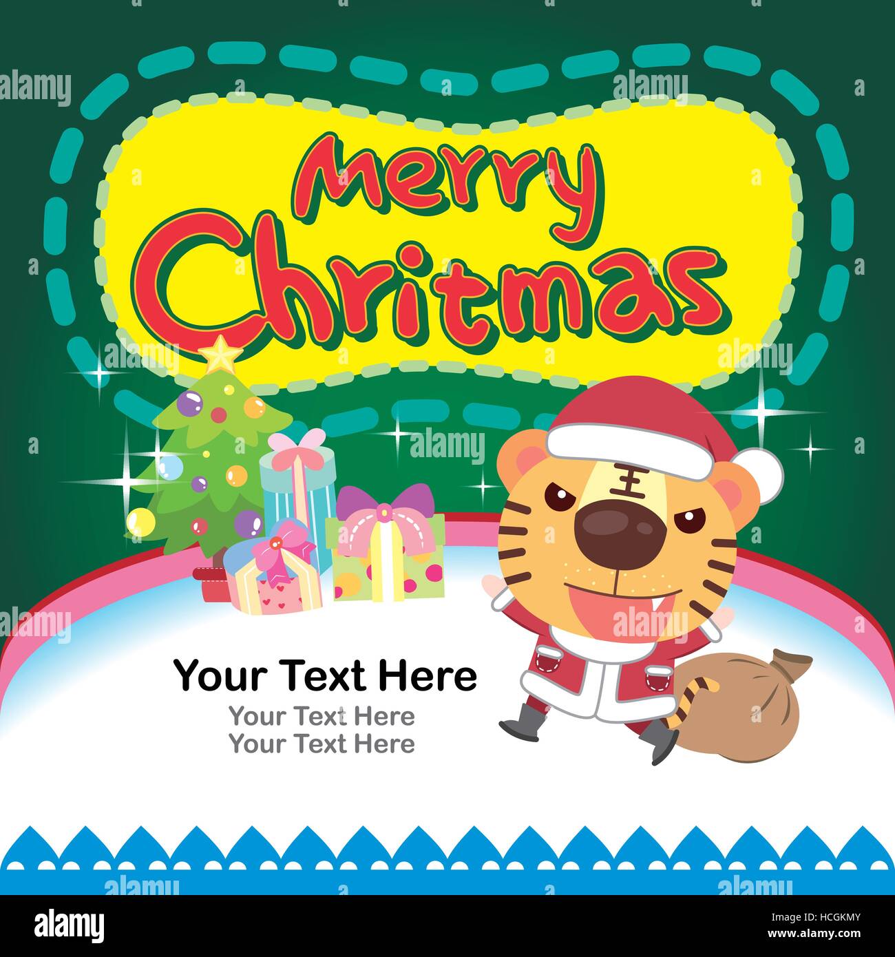 cartoon Xmas card Stock Vector Image & Art - Alamy