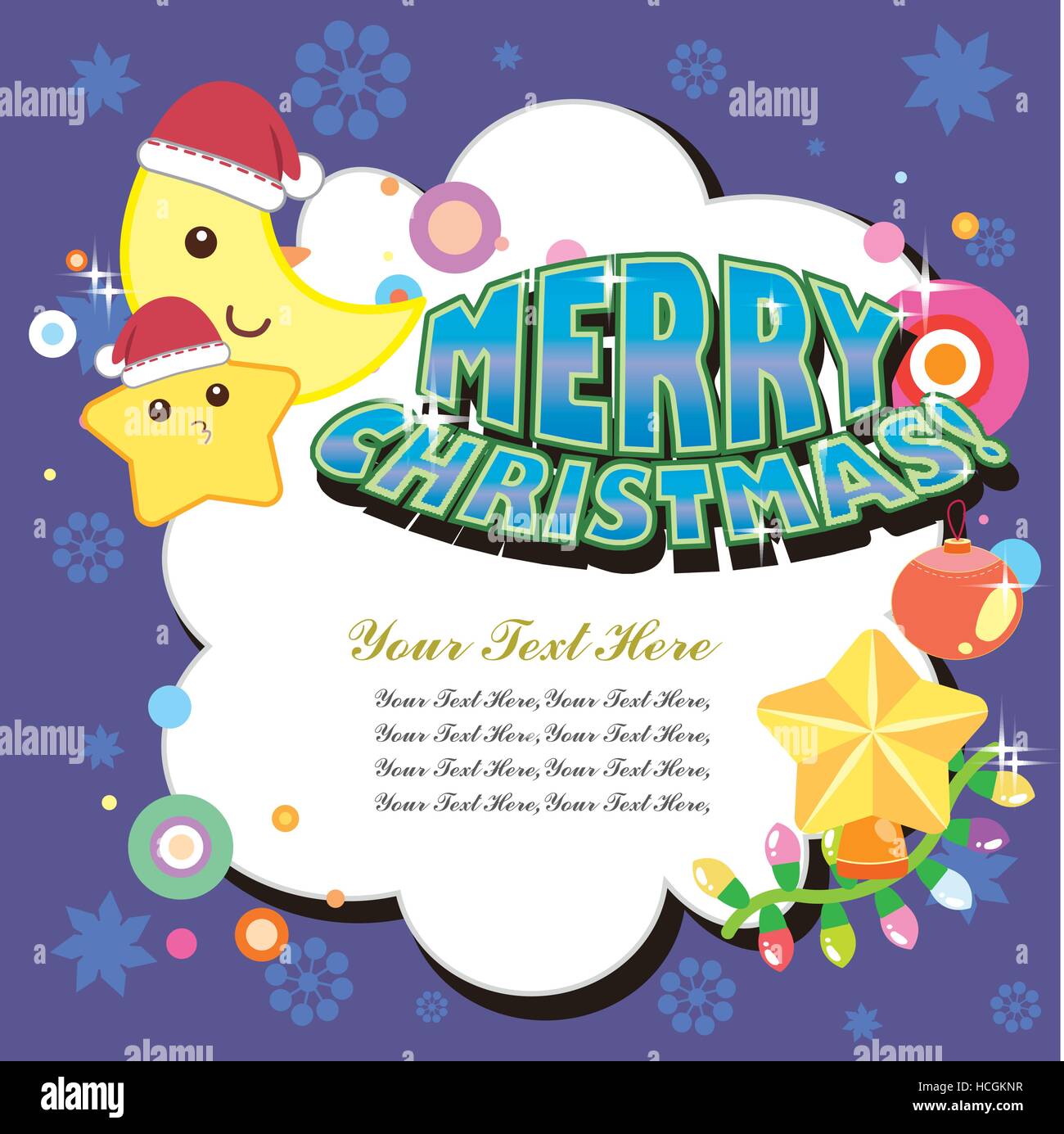 cartoon Xmas card Stock Vector Image & Art - Alamy