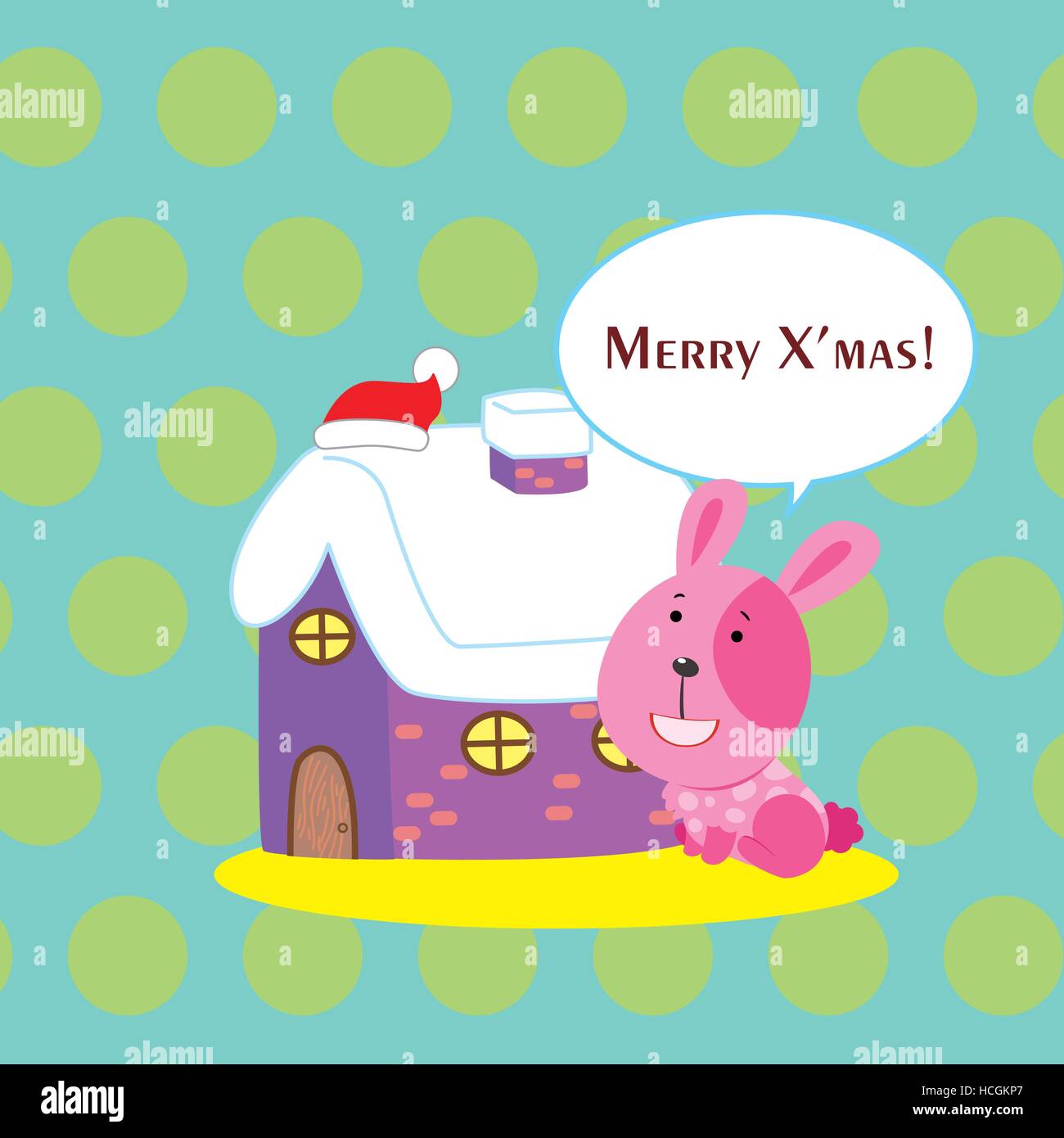 cartoon Xmas card Stock Vector Image & Art - Alamy