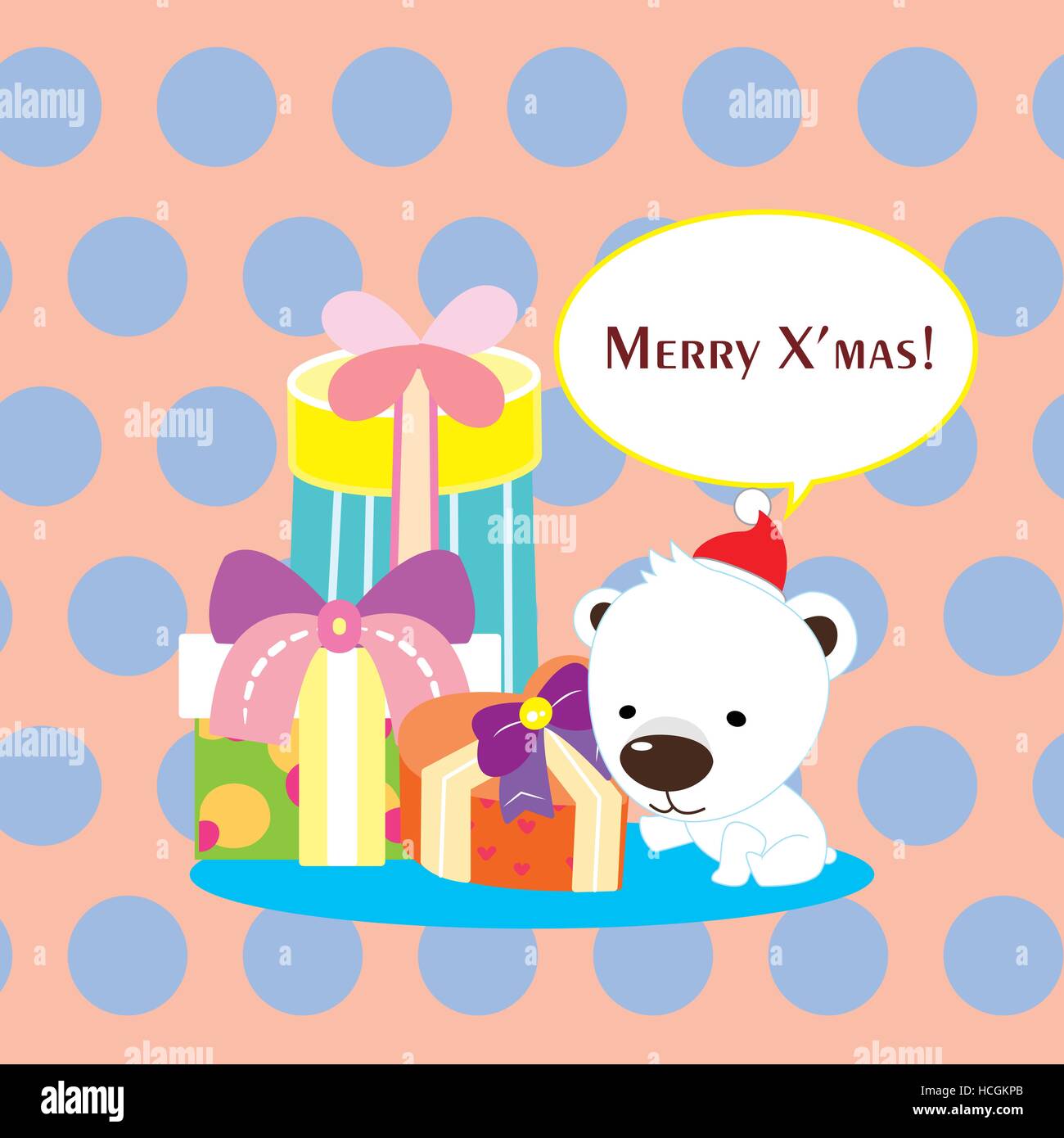 cartoon Xmas card Stock Vector Image & Art - Alamy