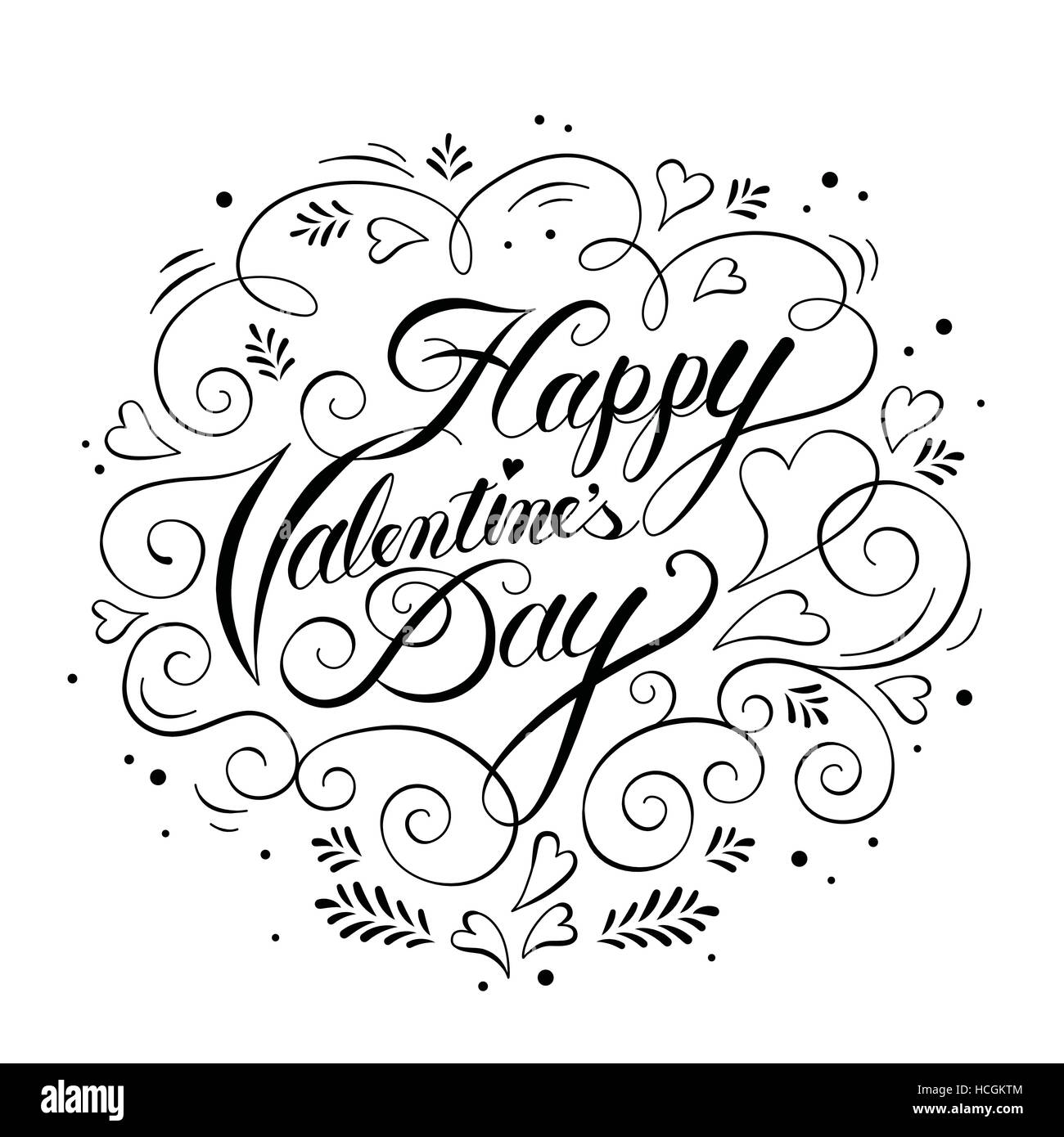 Happy valentines day Black and White Stock Photos & Images - Alamy