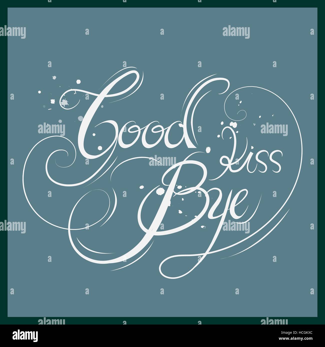 Kiss goodbye Stock Vector Images - Alamy