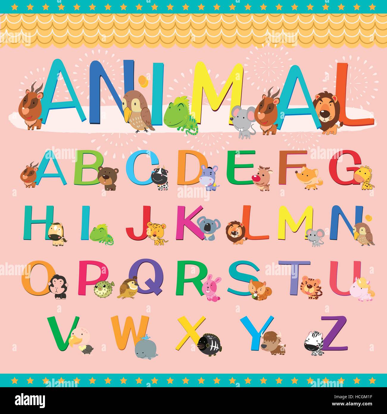 Abc zoo animals hi-res stock photography and images - Alamy