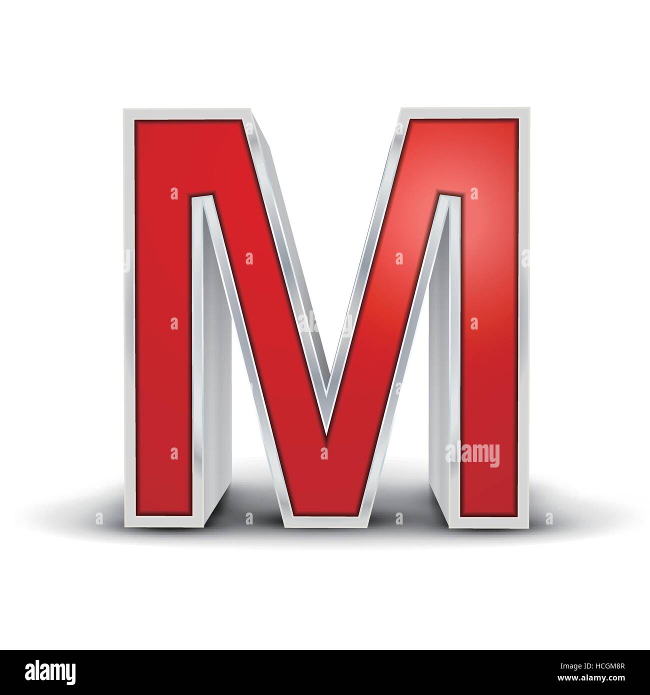 Metallic letter m hi-res stock photography and images - Alamy
