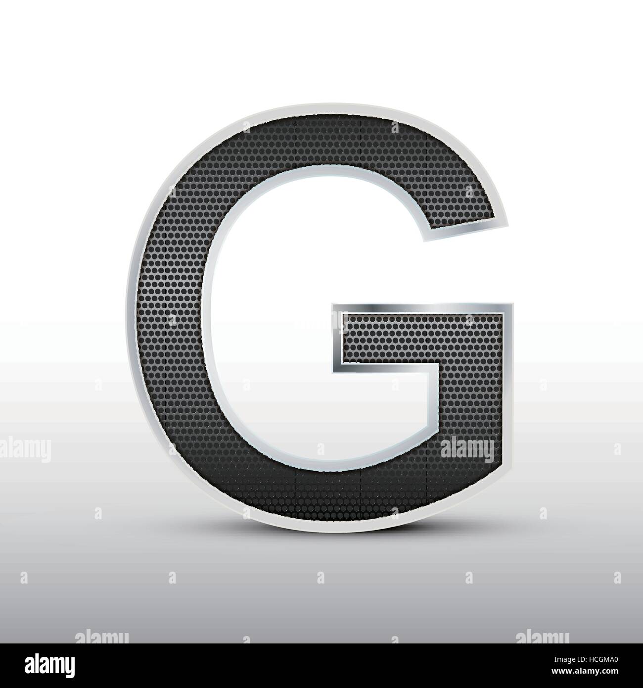 3d speaker grille letter G isolated on grey background Stock Vector ...