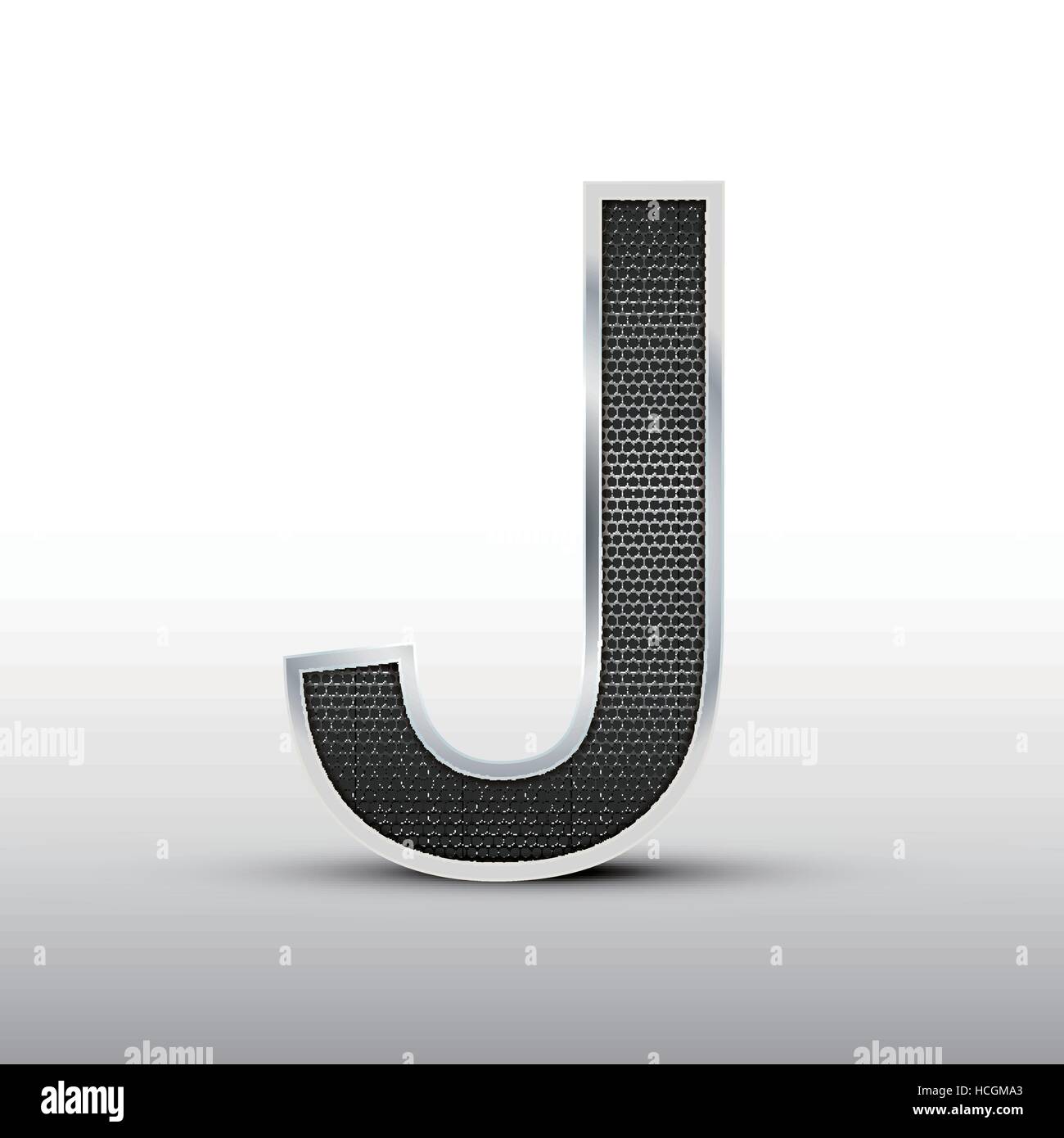 Metallic letter j Stock Vector Images - Alamy