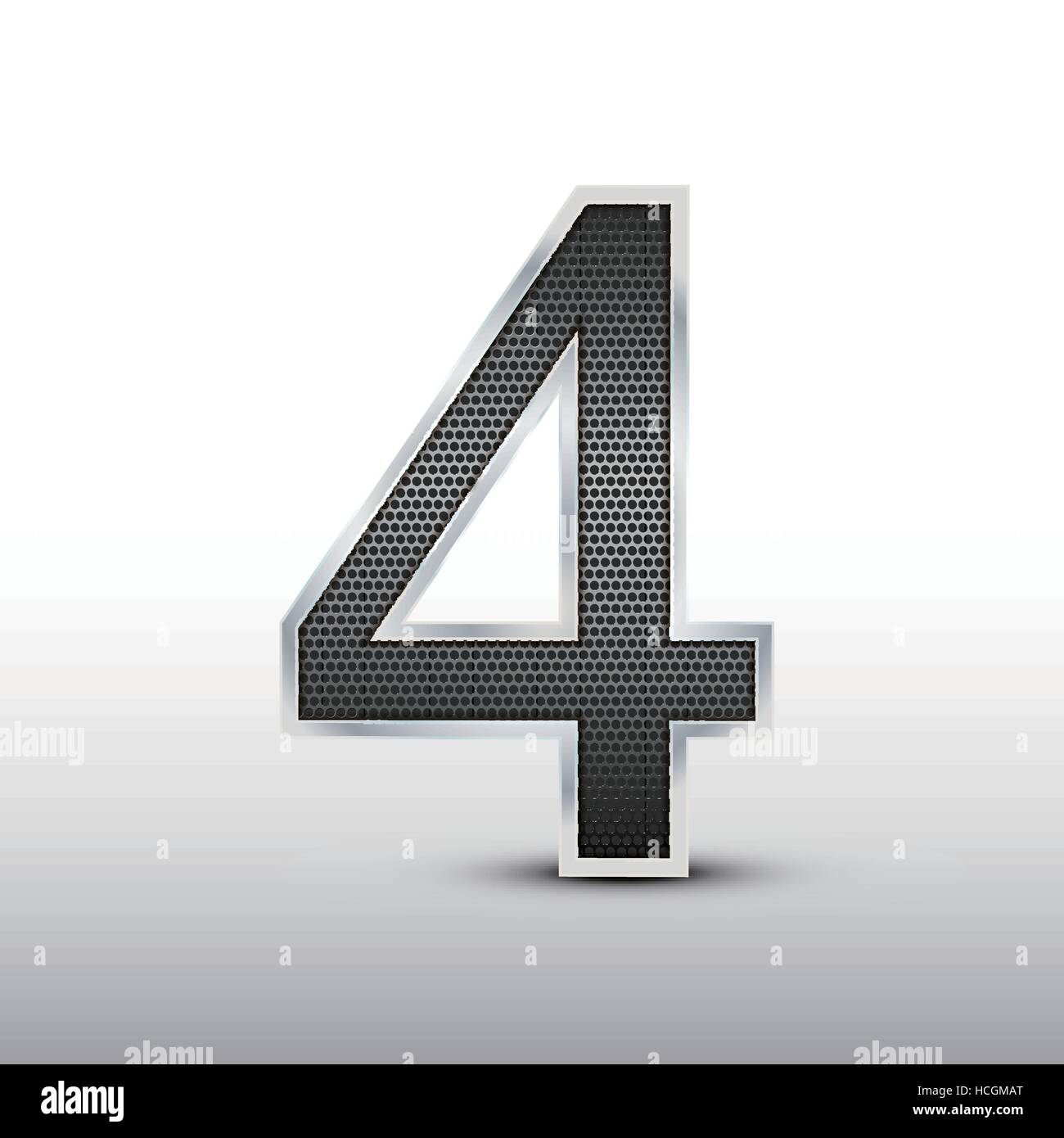 3d speaker grille number 4 isolated on grey background Stock Vector ...