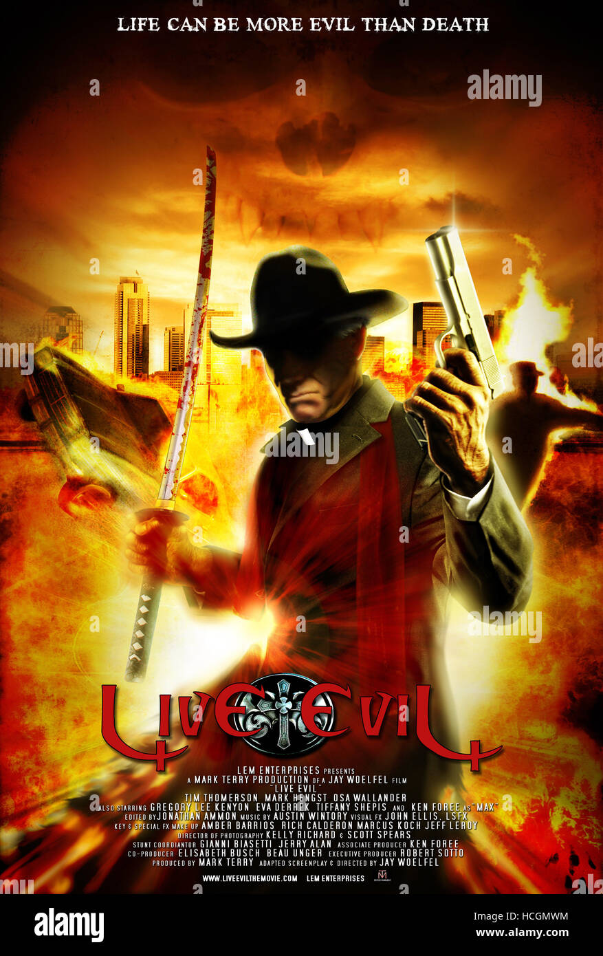 LIVE EVIL, poster, Tim Thomerson, 2009. ©Warner Bros./Courtesy Everett ...