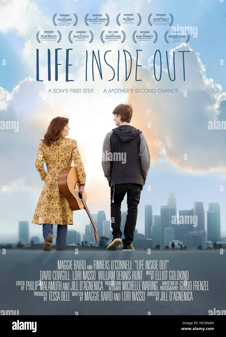 LIFE INSIDE OUT, festival poster, l-r: Maggie Baird, Finneas O'Connell ...