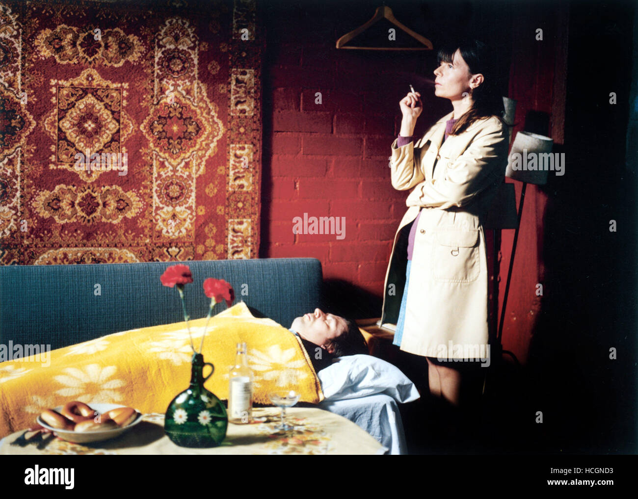 LIGHTS IN THE DUSK, (aka LAITAKAUPUNGIN VALOT), Janne Hyytiainen (lying ...