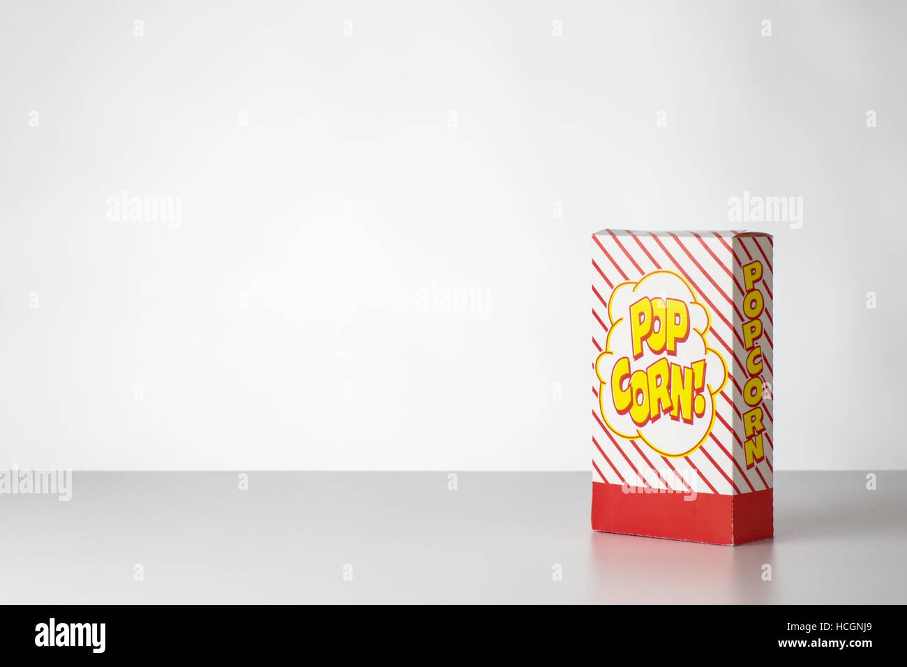 still life image of pop corn box Stock Photo - Alamy