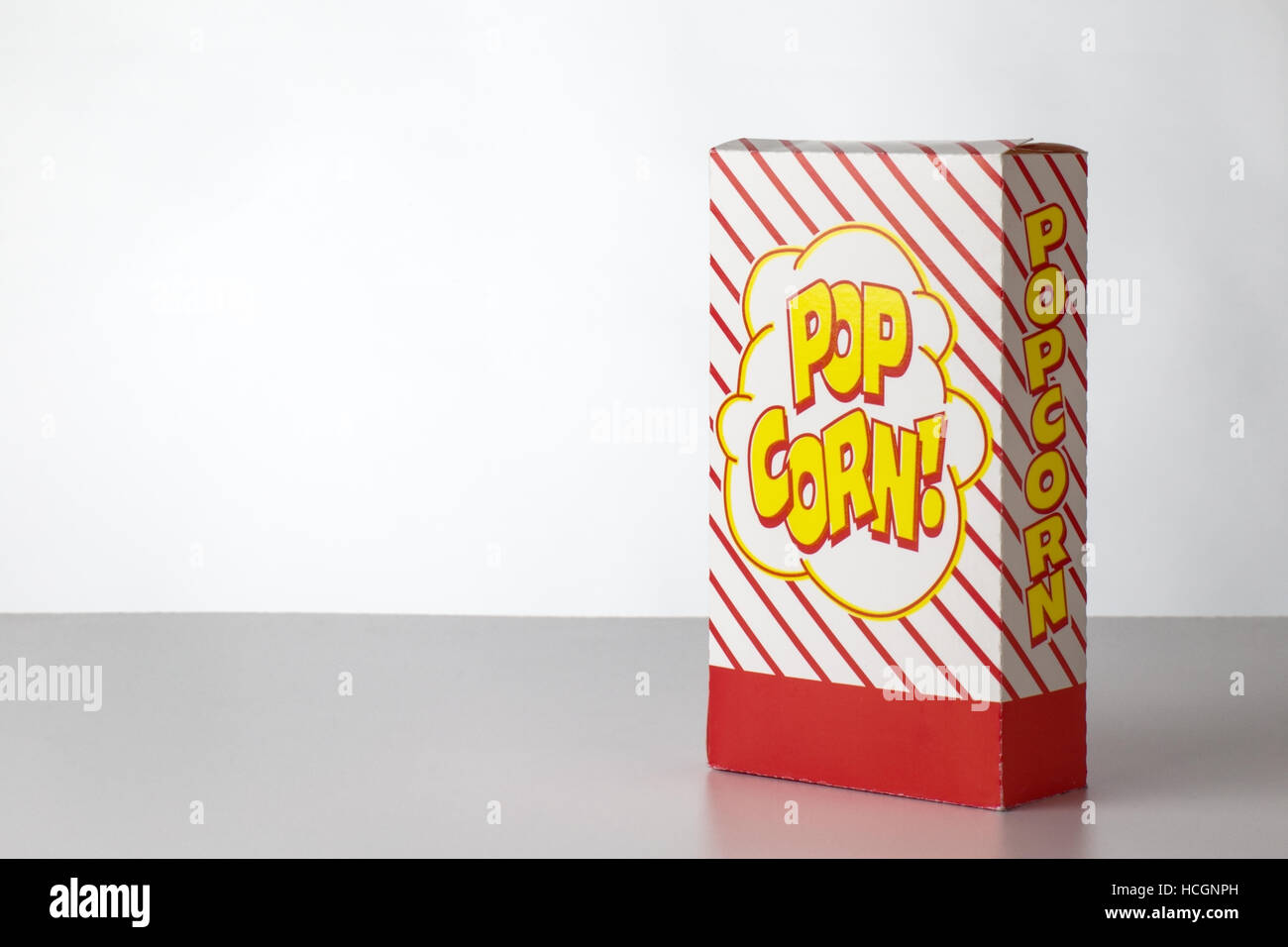 still life image of pop corn box Stock Photo - Alamy