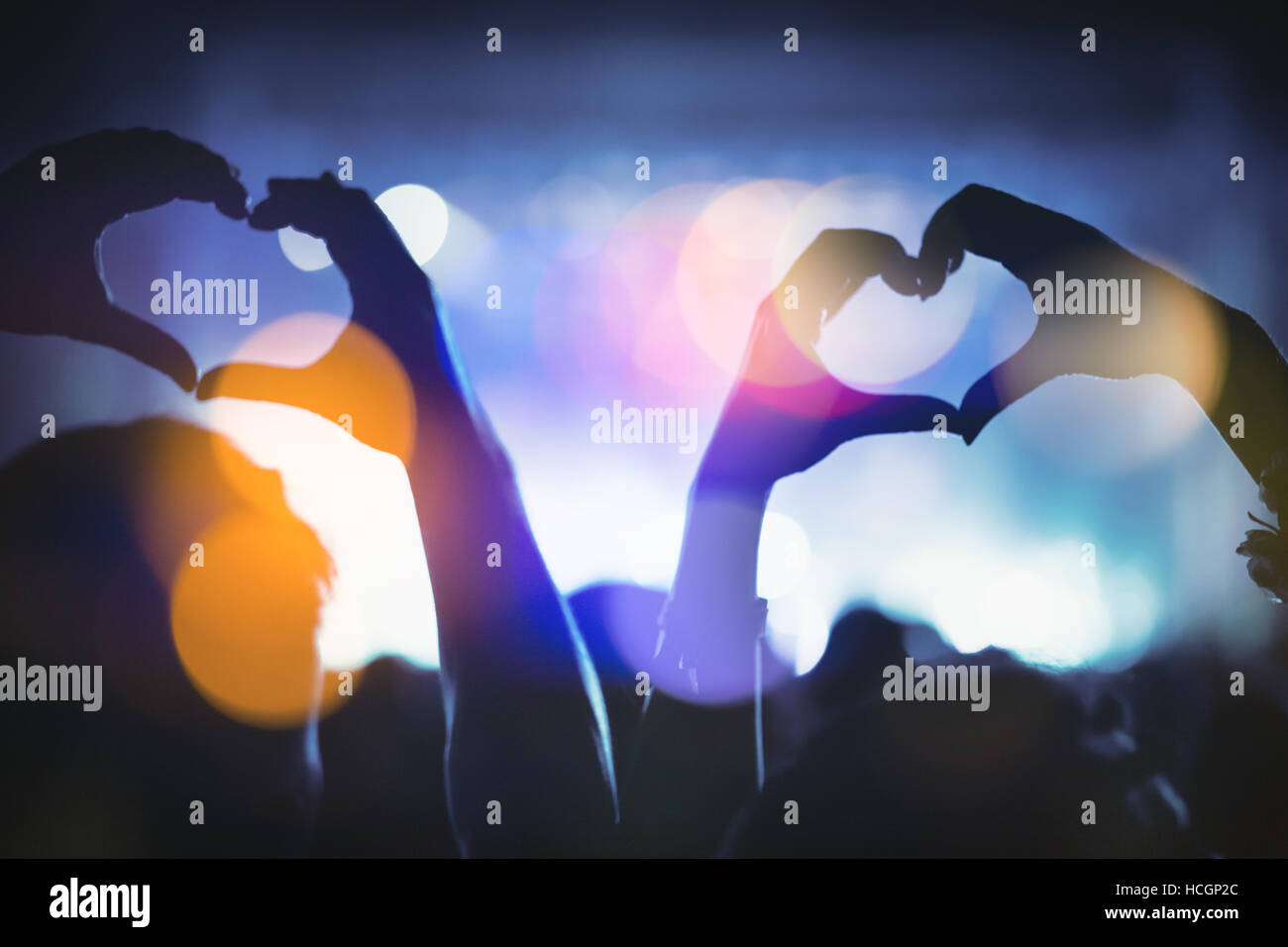 Show the heart with your hands hi-res stock photography and images - Alamy