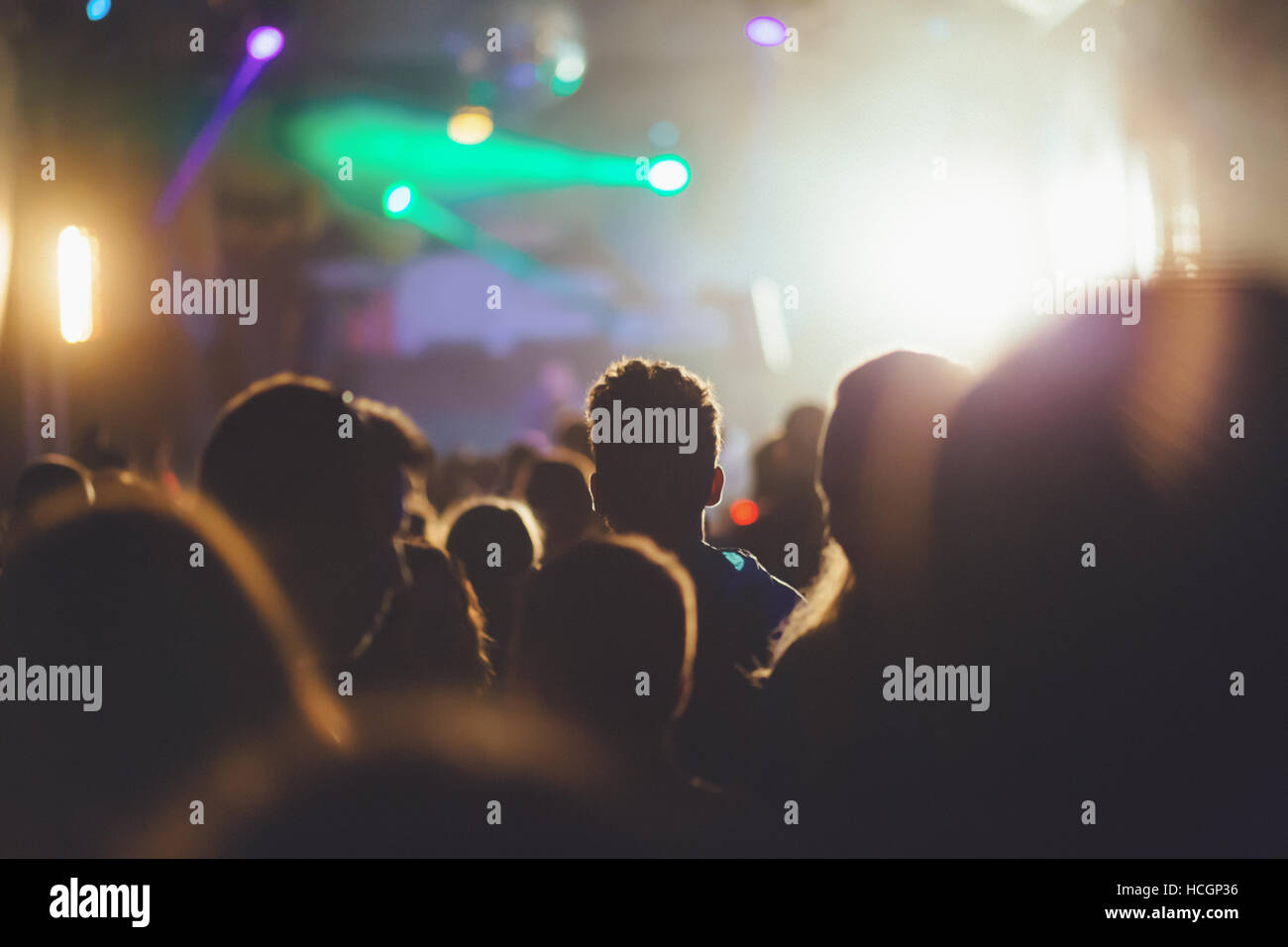 People dancing at concert and partying at festival Stock Photo - Alamy
